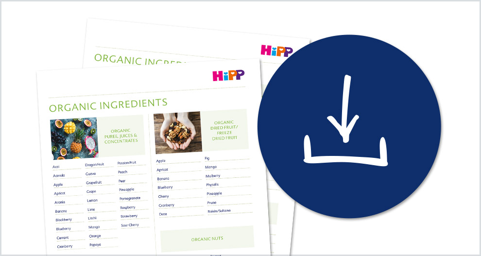 HiPP HiPP Organic Ingredients